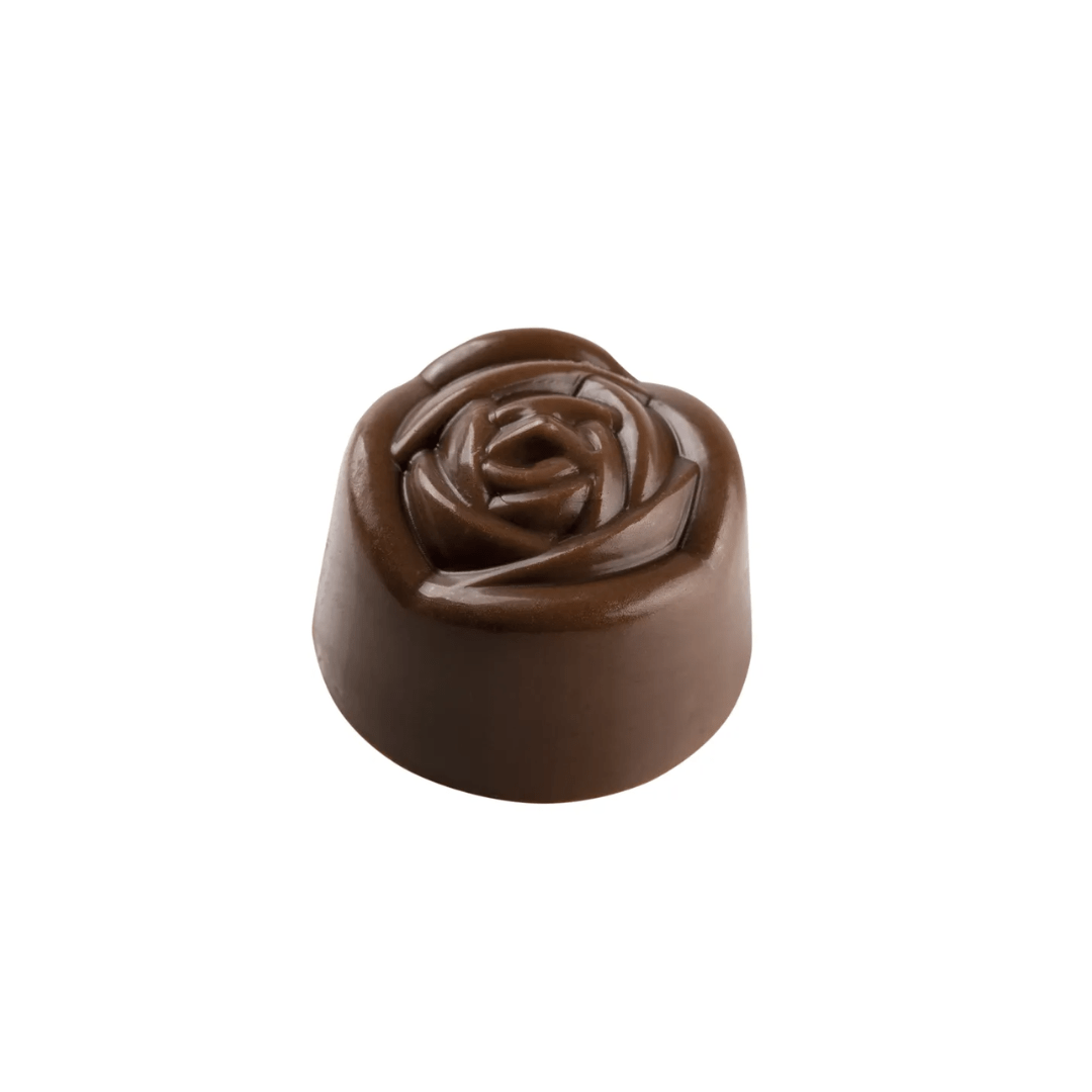 Forma Policarbonato Bombom Flor Rosa - Allonsy - Maria Chocolate ...